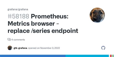 Prometheus Metrics Browser Replace Series Endpoint · Issue 58188 · Grafanagrafana · Github