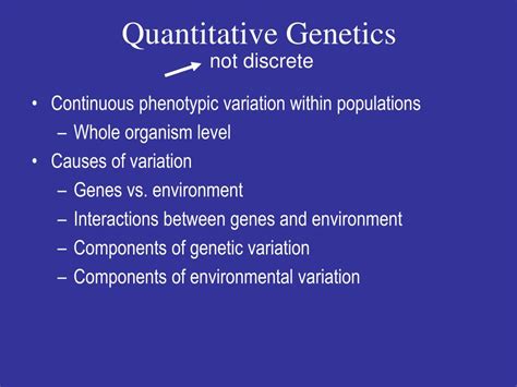 PPT Introduction To Quantitative Genetics PowerPoint Presentation Free Download ID