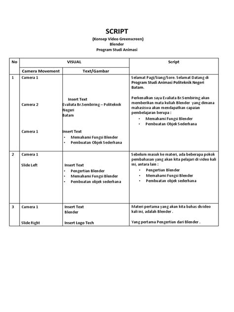 Script Blender Pdf