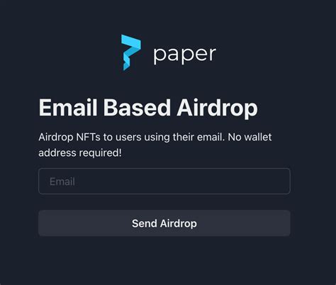 Github Paper Templatesemail Based Airdrop Airdrop Nfts Using Email No Wallet Required No