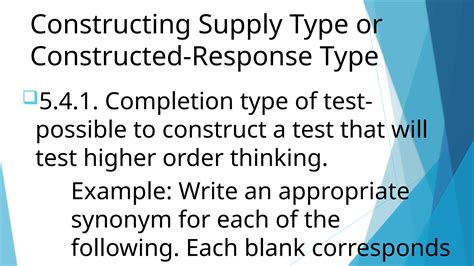 Distinguishing And Constructing Various Papr And Pencil Test Pptx