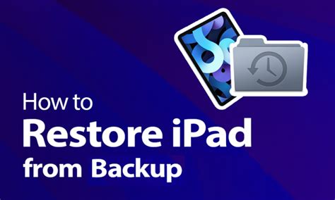 How To Restore Ipad From Icloud Itunes Backup [full Guide]