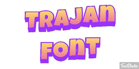 Trajan Font Font Animated  Logo Designs