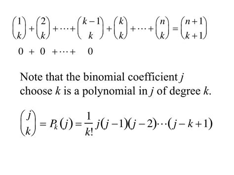 Ppt Using “pascals” Triangle To Sum K Th Powers Of Consecutive