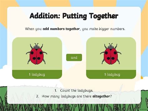 Addition Putting Together When You Add Numbers Together