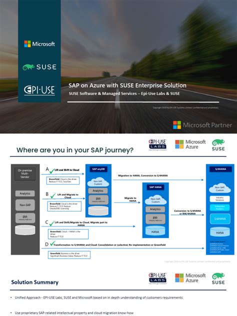 Sap On Azure With Suse Enterprise Solution Pdf Microsoft Azure Cloud Computing