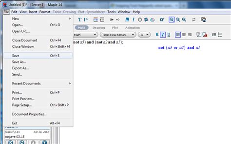 Maple Logic Tutorial