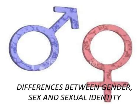 Differences Between Gender Sex And Sexual Identity Ii Ppt
