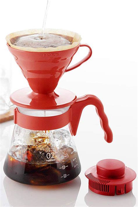 하리오 V60 푸어오버드립세트 4인 레드vcsd 02rhario