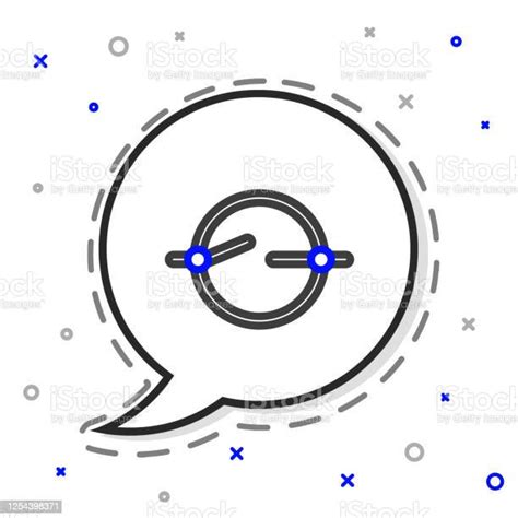 흰색 배경에 격리 된 라인 전기 회로 구성표 아이콘 회로 기판 다채로운 개요 개념 벡터 일러스트레이션 0명에 대한 스톡 벡터