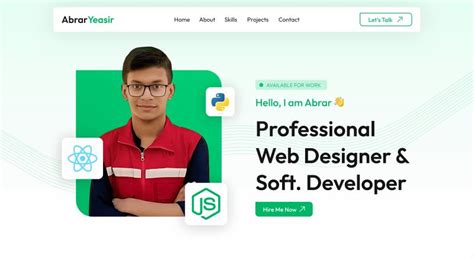 Abrar Yeasir On Linkedin Webdevelopment Tailwindcss Figmadesign Portfolio Netlify