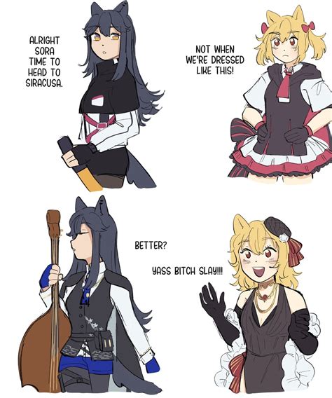 Texas Sora Texas The Omertosa And Sora Arknights Drawn By Arktexasisms Danbooru