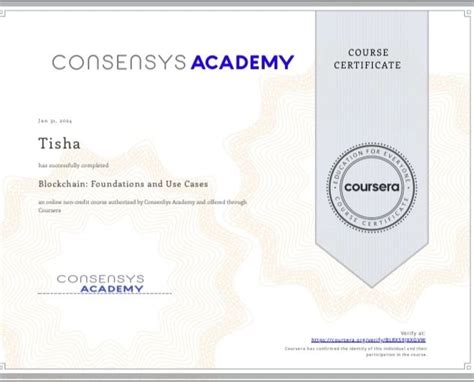 Blockchain Coursera Continuouslearning Futuretech Tisha Batra