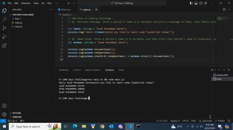 Syed Muhammad Imran On Linkedin 100dayofcodingchallenge Typescript Programming