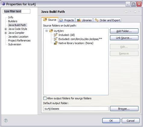 Howto Setup Project In Eclipse For Icu4j