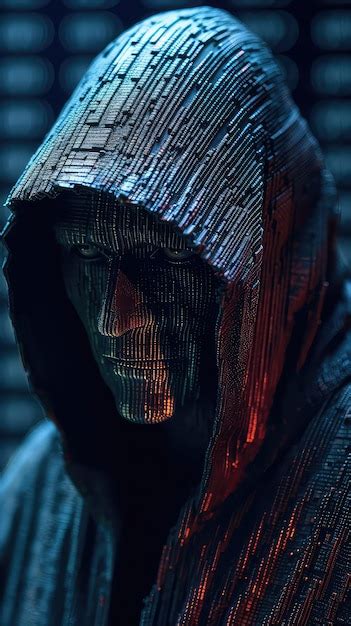 Premium Ai Image A Hacker Masked With Network