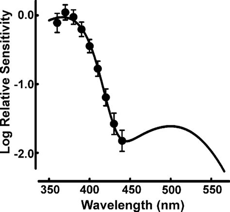 Flicker Photometric Erg Spectral Sensitivity Function Derived For Download Scientific Diagram