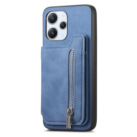 For Redmi Note Pro G Retro MagSafe Zipper Wallet Card Bag Back Phone Case Blue Alexnld Com