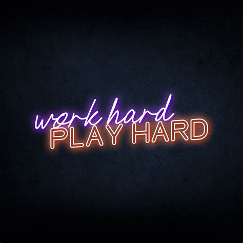 Neon Work Hard Wallpapers Wallpaper Cave