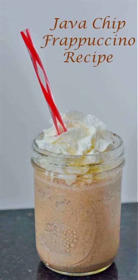 Simple Homemade Java Chip Frappuccino Honest And Truly