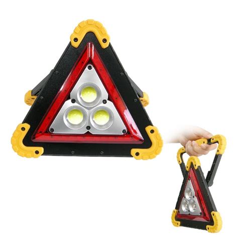 Led 안전 삼각대 사고 예방 표지판 자동차 비상 경광등 신호 깜박이 3 3 안전삼각대