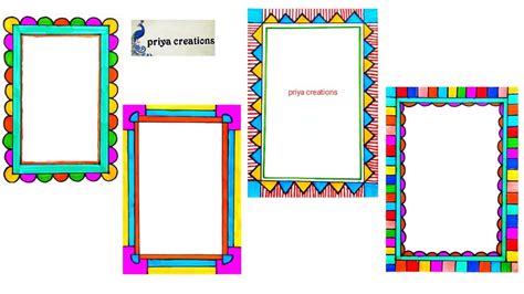 4 Border Design For School Projectproject File Decorationsimple
