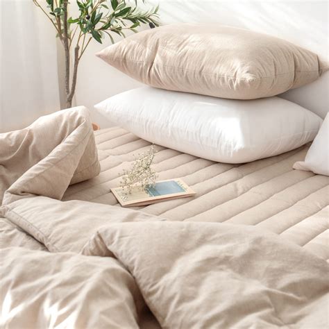 순수 유기농 오가닉 퓨어워싱 코튼100 알러지케어 간절기 여름 차렵이불세트 4colors 1687312620 그래이불