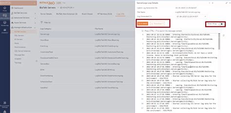 View Iis And Biztalk Logs With Biztalk360s Effortless Solution