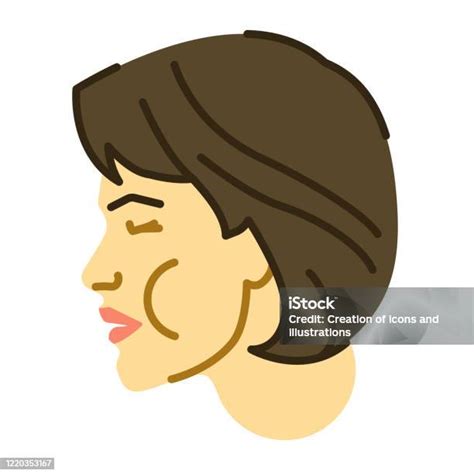 알레르기 증상 라인 색상 아이콘입니다 얼굴 붓기 특정 반응 감염 질병 웹 페이지 모바일 앱 버튼 로고에 서명합니다 벡터 격리 단추입니다 개념에 대한 스톡 벡터 아트 및 기타