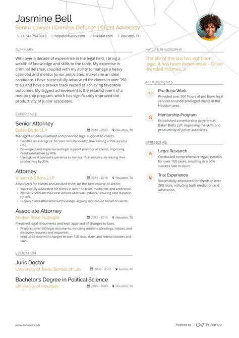 11 Lawyer Resume Examples And Guide For 2024