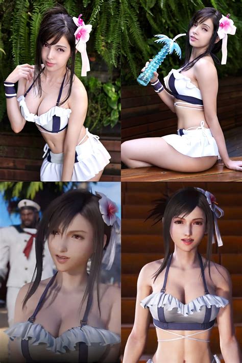Tifa Lockhart Shining Spirit Swimsuit Ff7 Rebirth Cosplay By