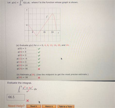 Solved Let G X F T Dt Where F Is The Function Whose Chegg