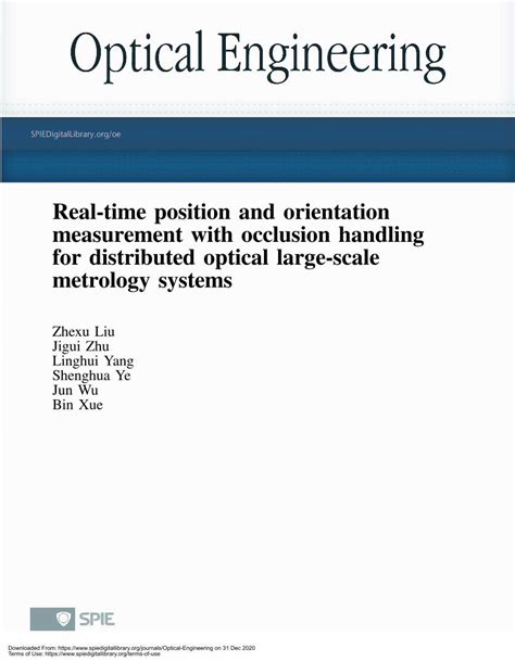 Pdf Real Time Position And Orientation Measurement With €¦ · Large