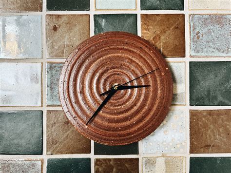 Ceramic Wall Clock Clwa1 Elizabeth Bell Ceramics