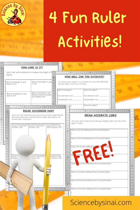 FUN RULER ACTIVITIES Science By Sinai Science Lessons Elementary Middle Babe Science