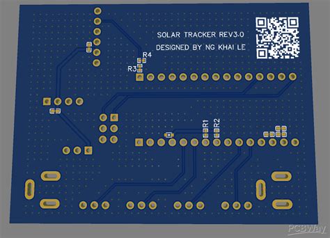 Robotic Bluetooth Azimuth Altitude Dual Axis Solar Tracker Pcb