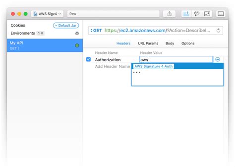 Amazon Aws Sigv4 Rapidapi For Mac Documentation