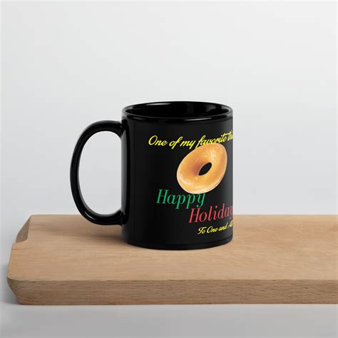 Black Glossy Mug Donutfanclub