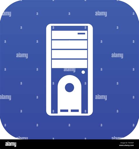 Computer System Unit Icon Digital Blue Stock Vector Image Art Alamy