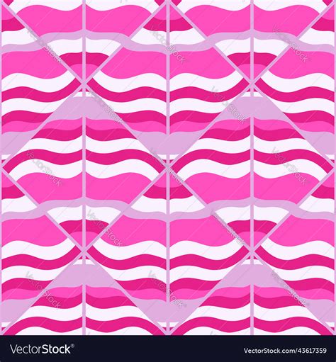 Mosaic Seamless Pattern Decorative Patchwork Vector Image