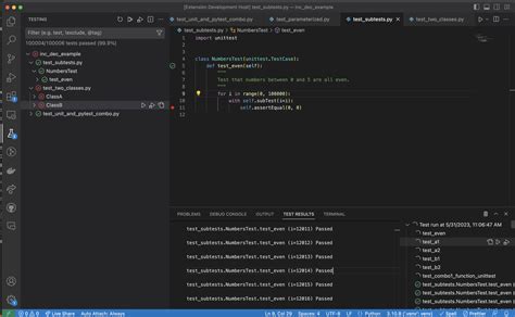 Python Test Handler Visually Resolved Prematurely Issue Microsoft Vscode Python Github