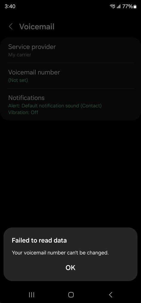 Can Not Set Number In Voicemail Rtelus