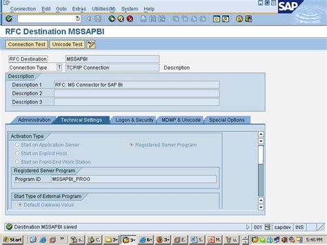 SAP SAP BI Microsoft SQL Server Integration