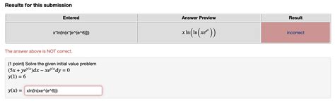 Solved Results For This Submission Chegg Com