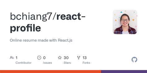 Github Bchiang7react Profile Online Resume Made With Reactjs
