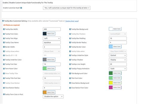 How To Custom Tooltip Term Background In Wordpress Post Support By Wordpress Tooltips Pro Plus