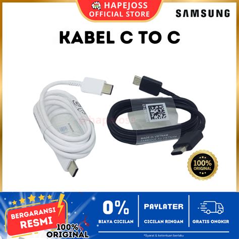 Jual Kabel Data Samsung Type C To C Fast Charging Original Shopee Indonesia