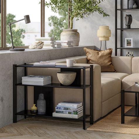 JÄttesta Side Table Black 95x30 Cm Ikea Eesti
