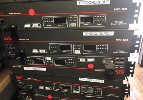 Wti Mpc 16h Managed Power Controller 2u Metered Switched Pdu 16x C13 Ebay
