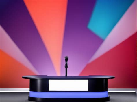 Microphone On The Table Premium Ai Generated Vector